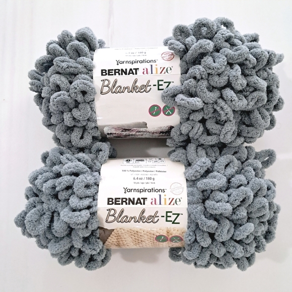 Bernat | Other | Bernat Alize Blanket Ez Dark Gray Large Loop Yarn 2 ...